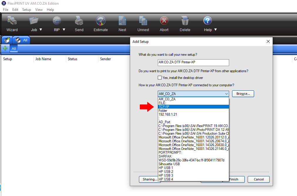 Setup Guide for Network, PrintExp & FlexiPRINT / directTOFILM DTF Textile Printer